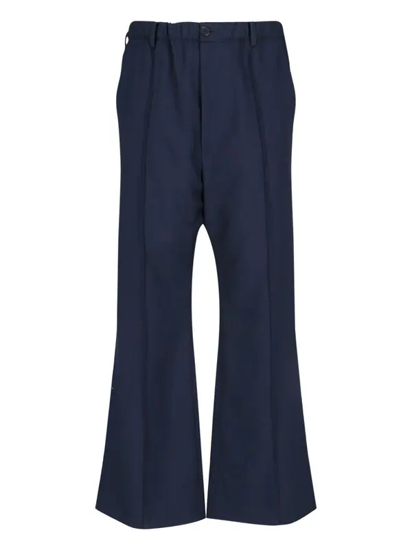 Marni Virgin Wool Tailored Trousers - Blue