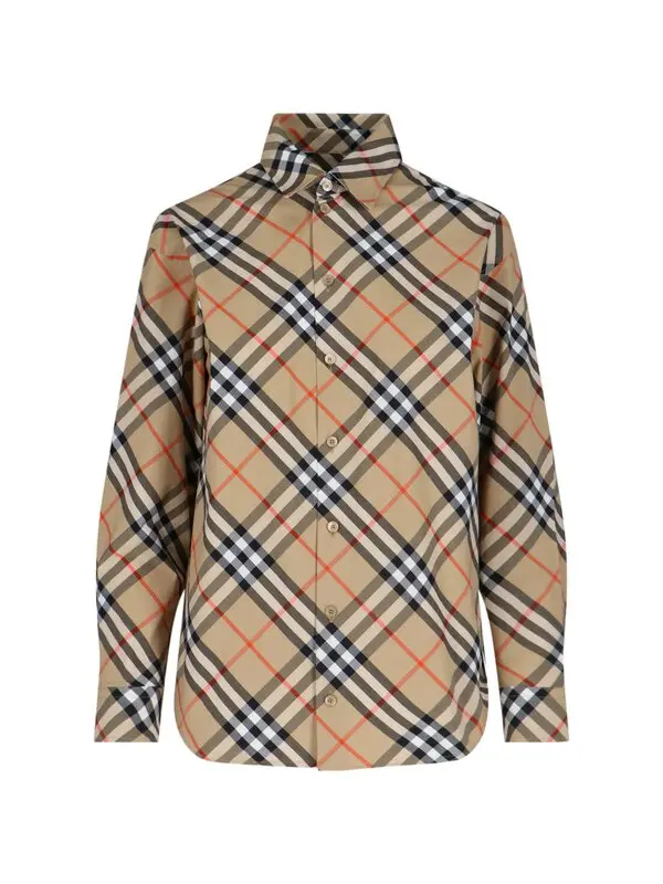 Burberry Check Print Button-front Shirt