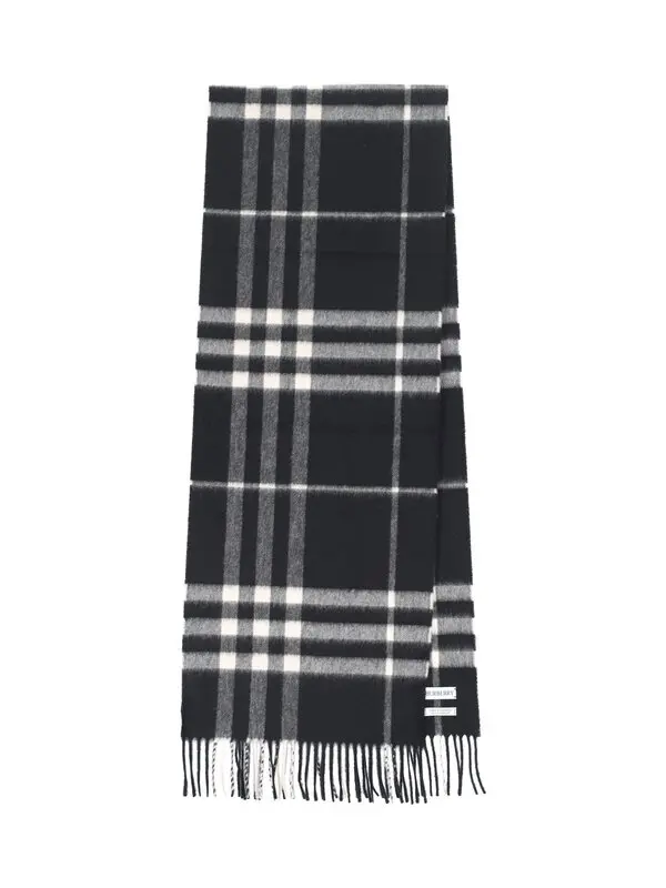Burberry 100% Cashmere Scarf - Black