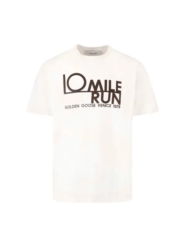 GOLDEN GOOSE Graphic Logo T-shirt - White