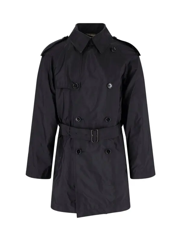 Burberry Polyamide Belted Jacket - Black