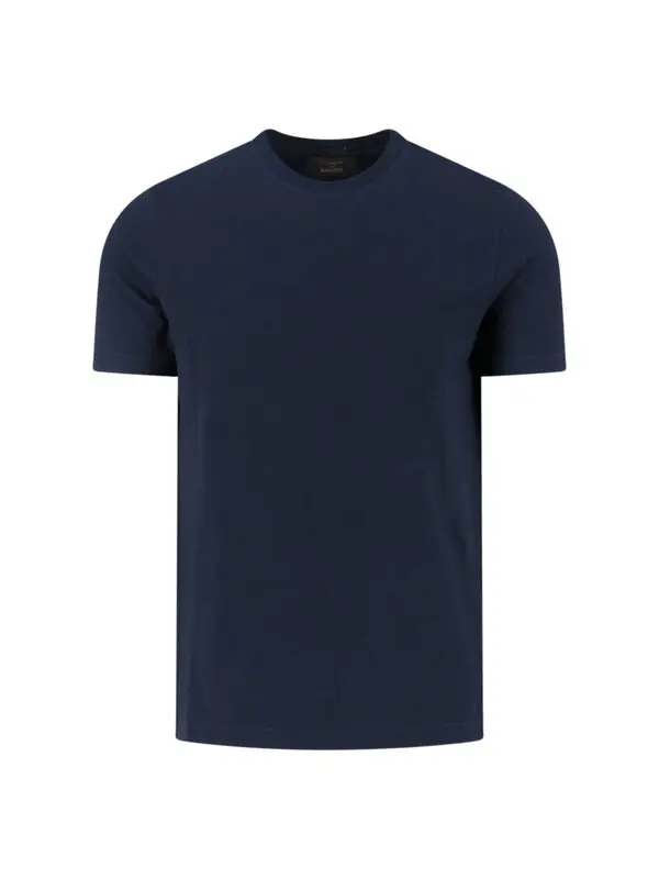 ZANONE 100% Cotton Polo Shirt - Blue