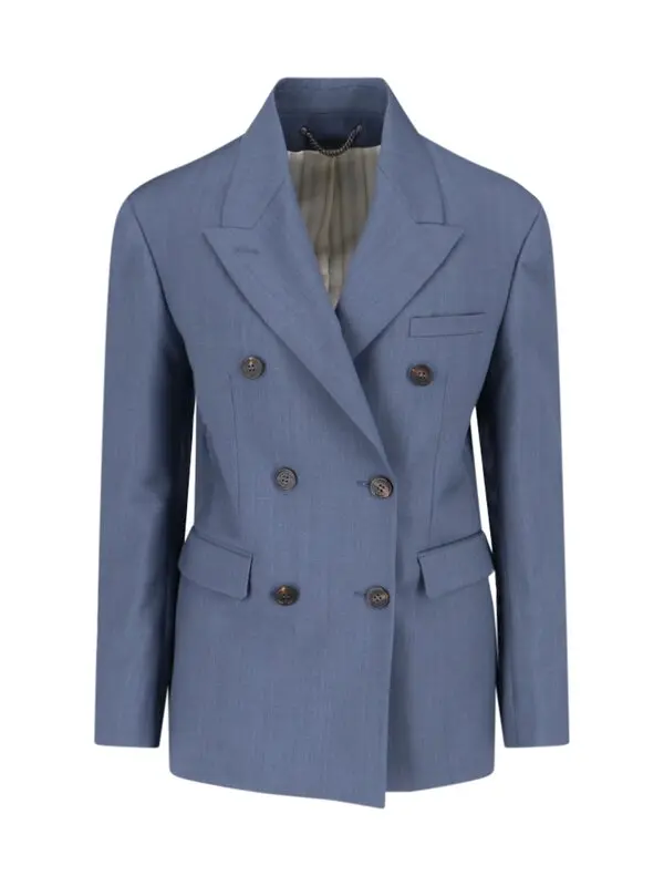 GOLDEN GOOSE Double Breasted Wool-blend Tailored Blazer