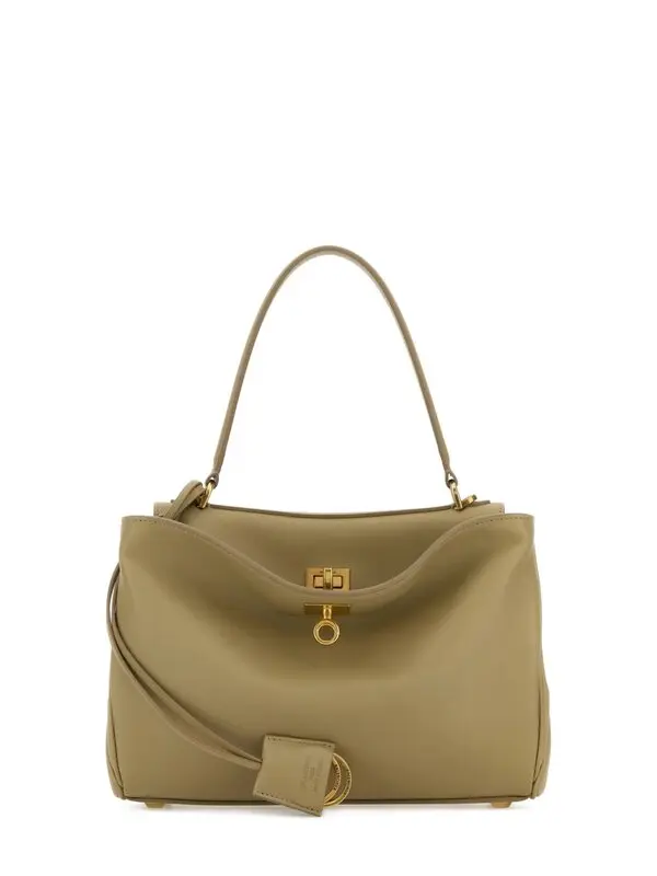 Balenciaga Top Handle Shoulder Bag - Kaki
