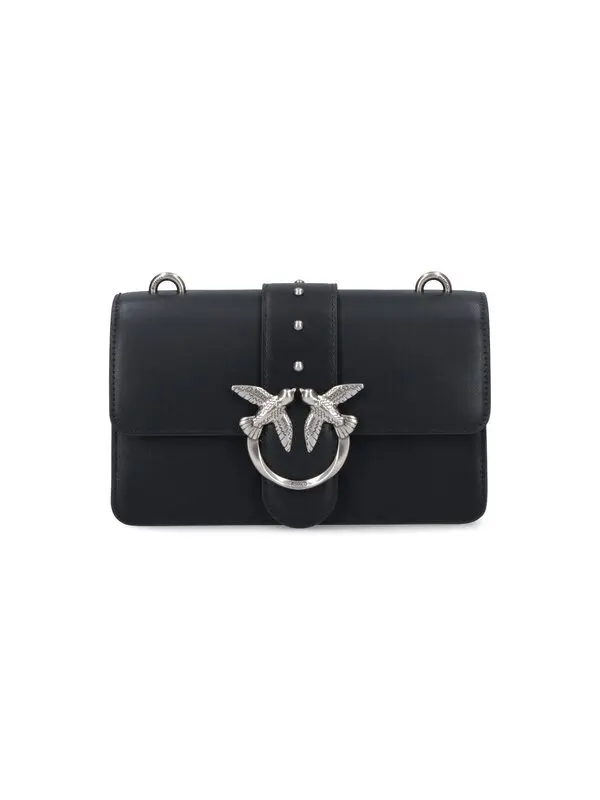 Pinko Leather Crossbody Bag With Cotton Lining