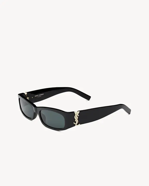 Saint Laurent Cassandre Temple Sunglasses - Nero