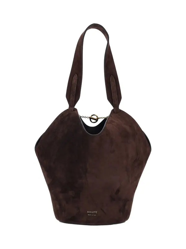 Khaite Mini Leather Bag - Brown