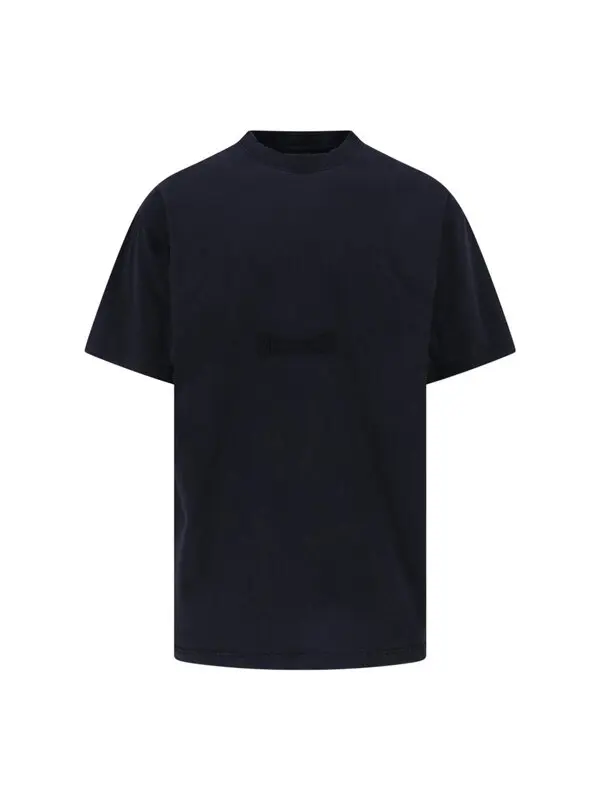 Balenciaga Cotton-blend Stretch Logo T-shirt For - Black