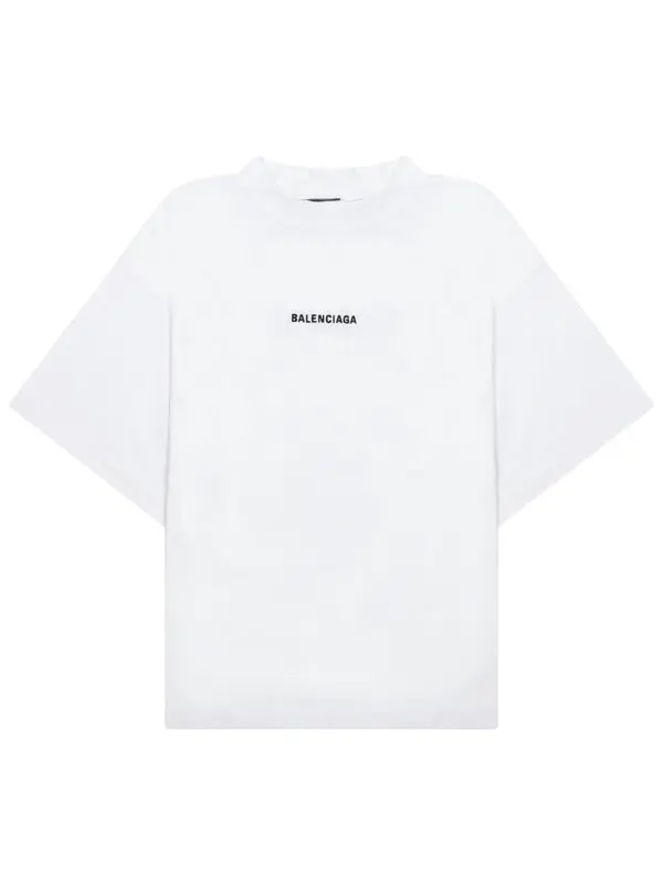 Balenciaga Crewneck Cotton T-shirt - Black