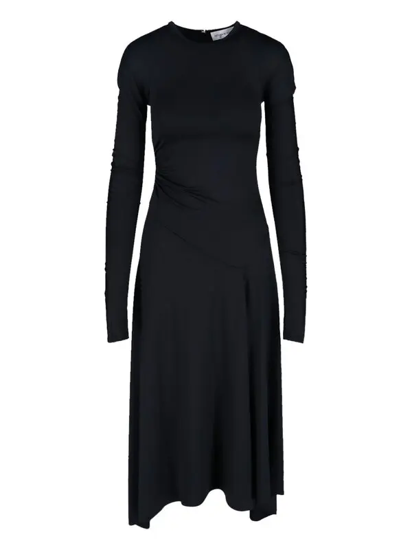 Victoria Beckham Long Sleeve Draped Midi Dress