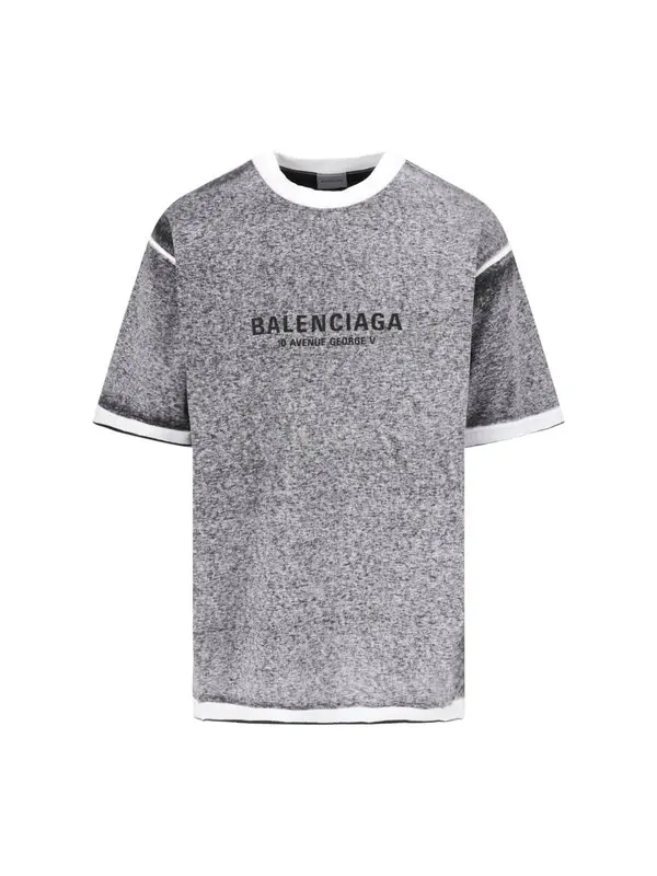 Balenciaga Stretch Cotton T-shirt - Grey