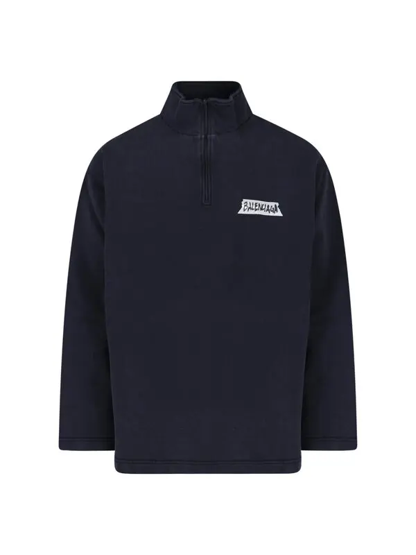 Balenciaga Cotton Half-zip Sweatshirt