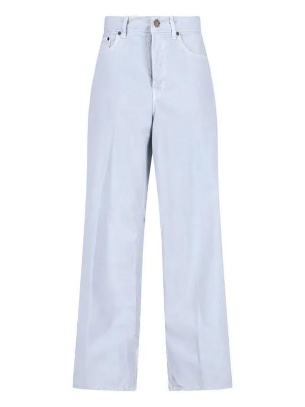HAIKURE High-rise Wide-leg Denim Jeans - Blue