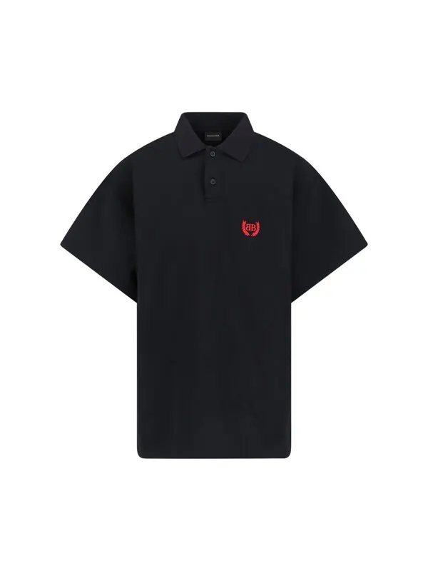 Balenciaga Oversized Short-sleeve Polo Shirt