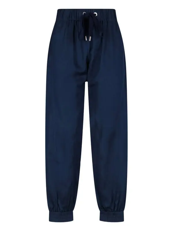 SA SU PHI Silk-viscose Blend Trousers - Blue