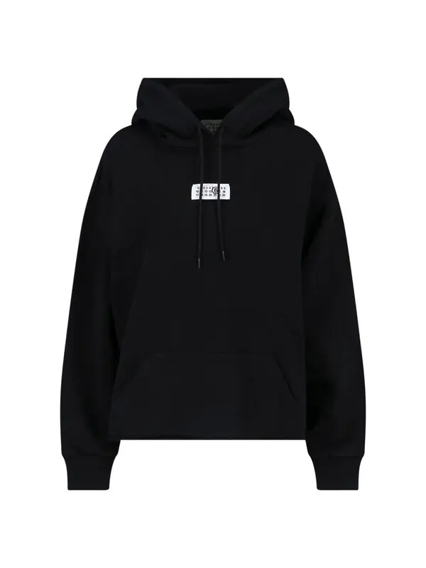 MAISON MARGIELA Cotton Hooded Sweatshirt - Black