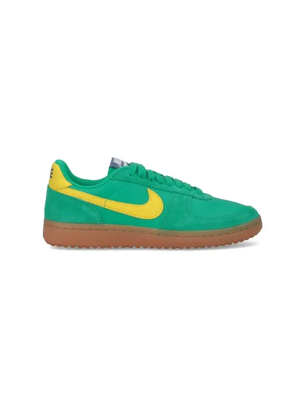 Nike 100% Leather Lace-up Sneakers - Green