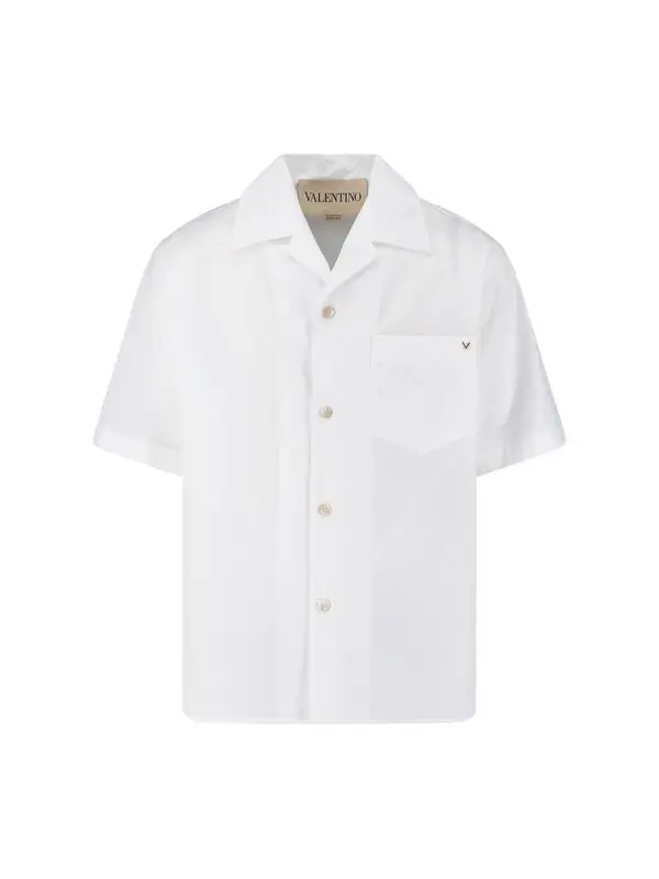 Valentino Garavani Lightweight 100% Cotton Shirt - White