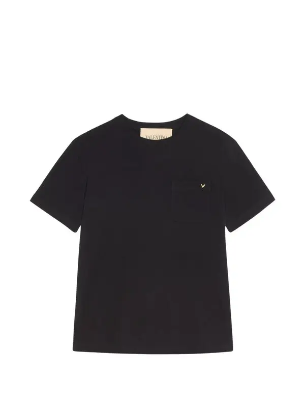 Valentino Garavani S 100% Cotton T-shirt - Black