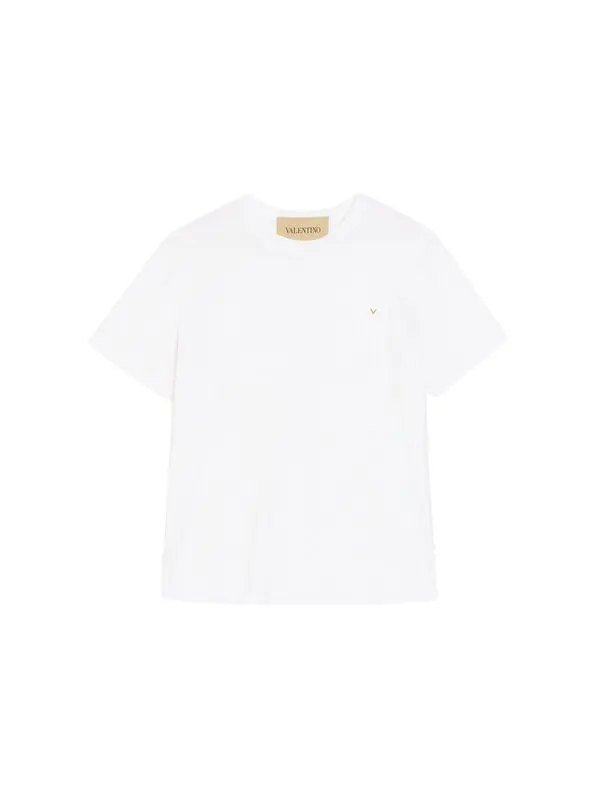 Valentino Garavani S 100% Cotton T-shirt - White