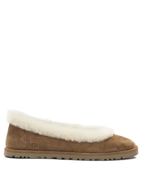 UGG Mini Suede Ballerinas - Brown