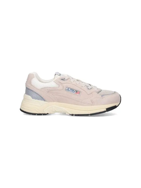 AUTRY Leather Sneakers With Towel Lining - White
