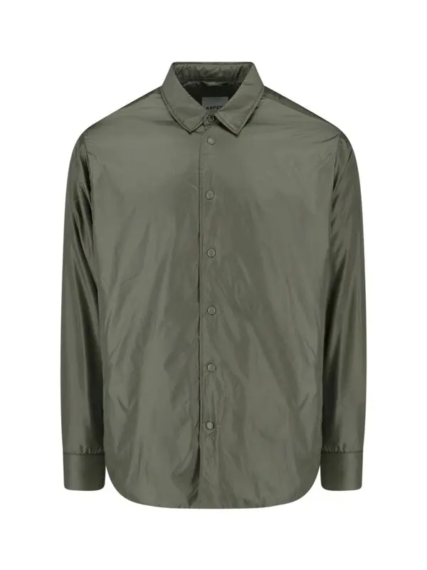 Aspesi Lightweight Polyamide Shirt For - Green