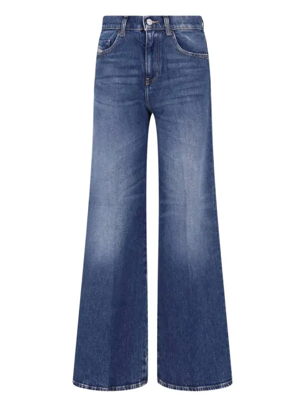 DIESEL® High-rise Wide-leg Jeans - Blue