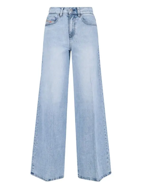 DIESEL® High-rise Wide-leg Jeans - Blue