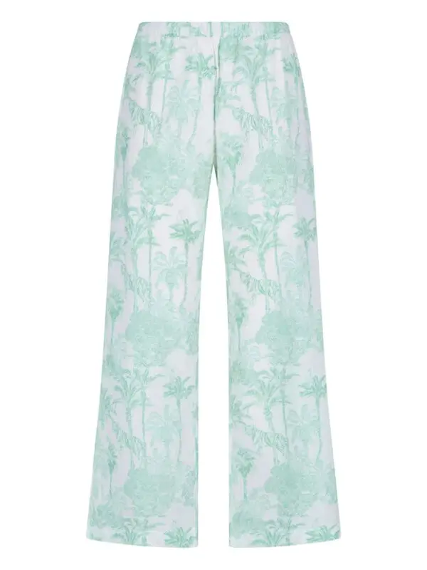 MC2 SAINT BARTH Printed Wide-leg Pants