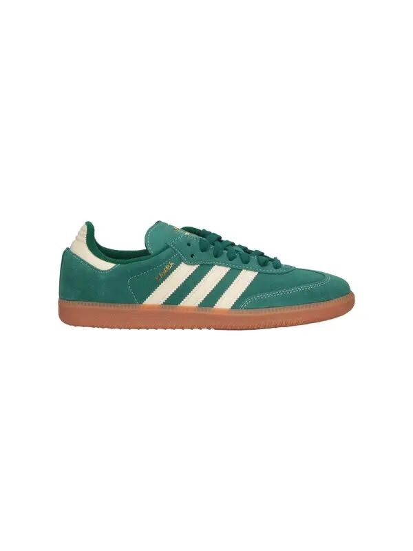 Adidas 100% Leather Lace-up Sneakers - Green