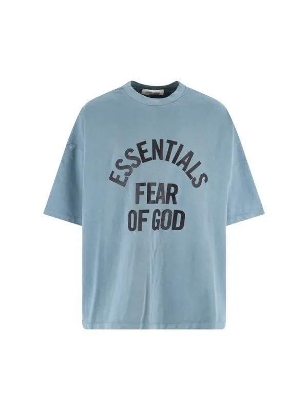 Fear Of God Essential Cotton Crewneck T-shirt - Blue