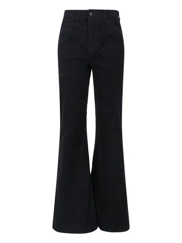 NILI LOTAN Tapered Cotton-blend Trousers