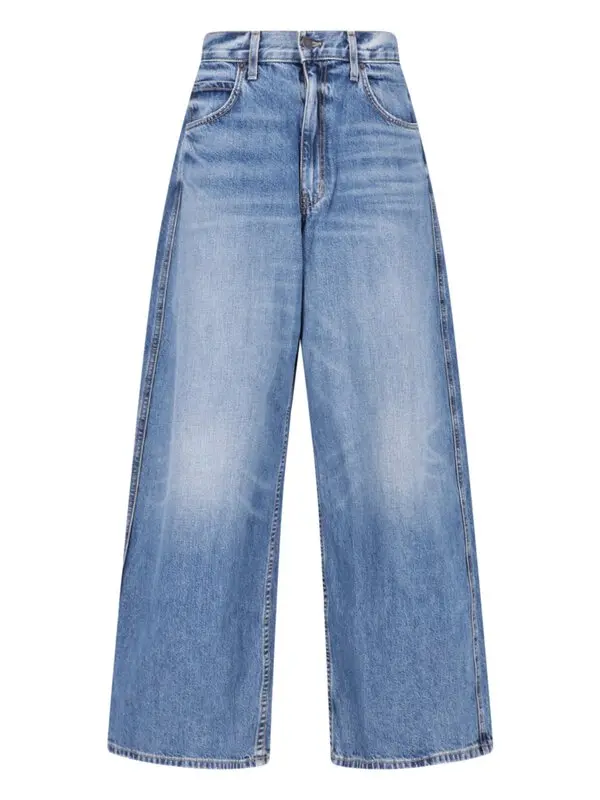 NILI LOTAN High-rise Wide-leg Jeans - Blue
