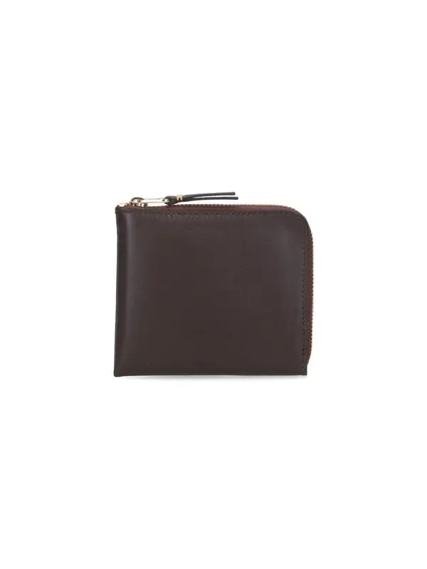 Comme Des Garçons Calf Leather Wallet - Brown