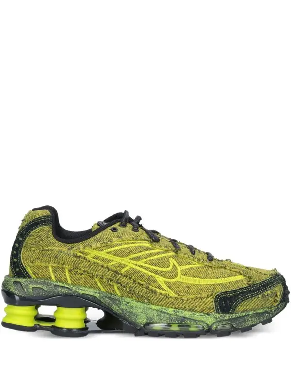Nike Lace-up Fastening Distressed Effect Sneakers - Green