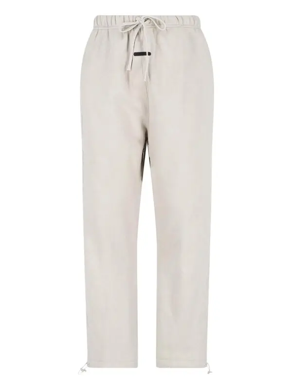 Fear Of God Relaxed Logo Tapered Sweatpants - Grey