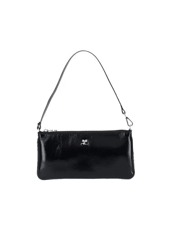 COURREGES Patent Leather Shoulder Bag