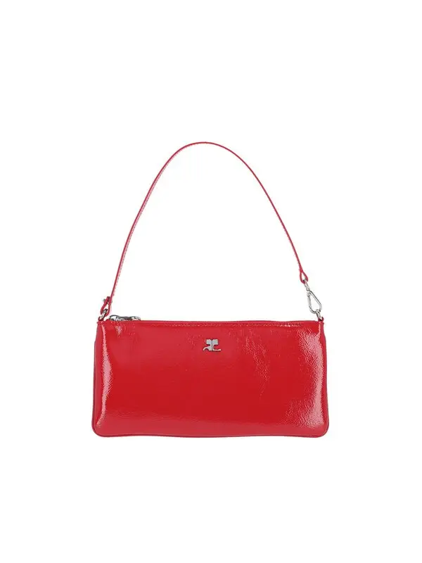COURREGES Varnished Cow Leather Bag - Red