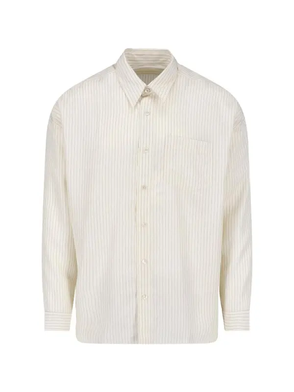 SUNFLOWER Striped Button-down Shirt