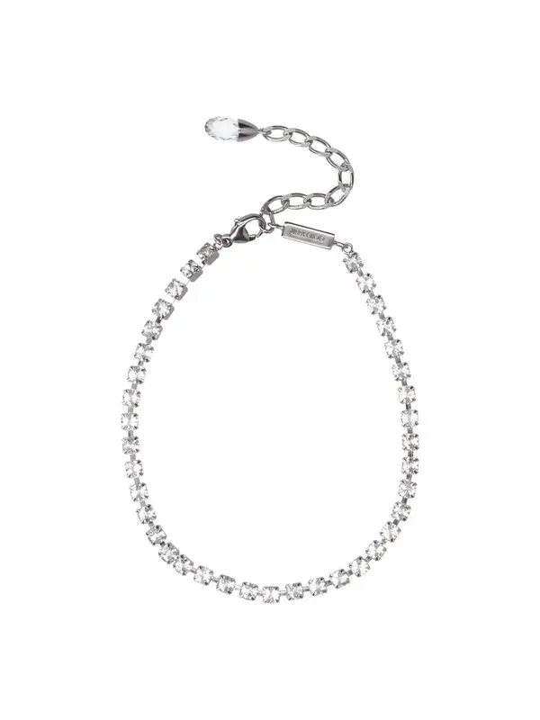 JIMMY CHOO Crystal Anklet In -tone Brass
