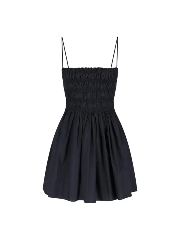Matteau Strappy Shirred Slip Dress