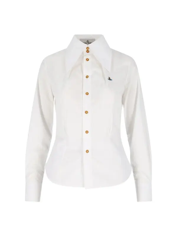 VIVIENNE WESTWOOD Lightweight 100% Cotton Button-up Shirt