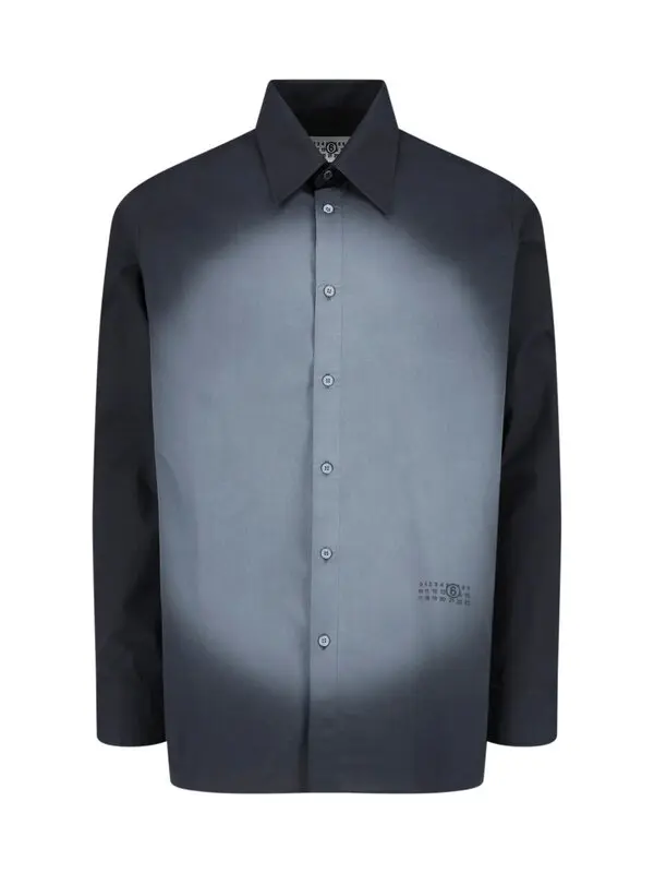 MAISON MARGIELA Paneled Long-sleeve Button-up Shirt