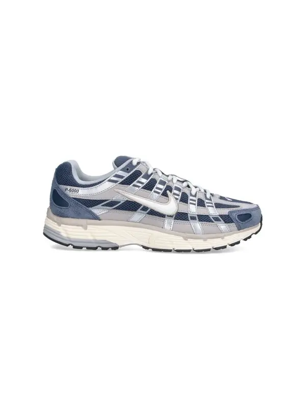 Nike P-6000 Lace-up Fabric Sneakers - Blue