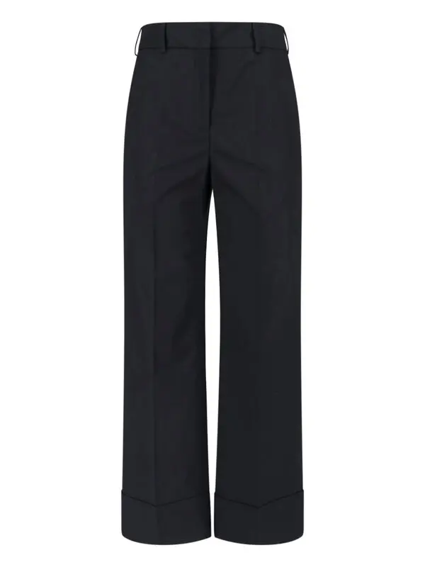 Incotex Neri & Grigi Stretch Cotton Trousers For