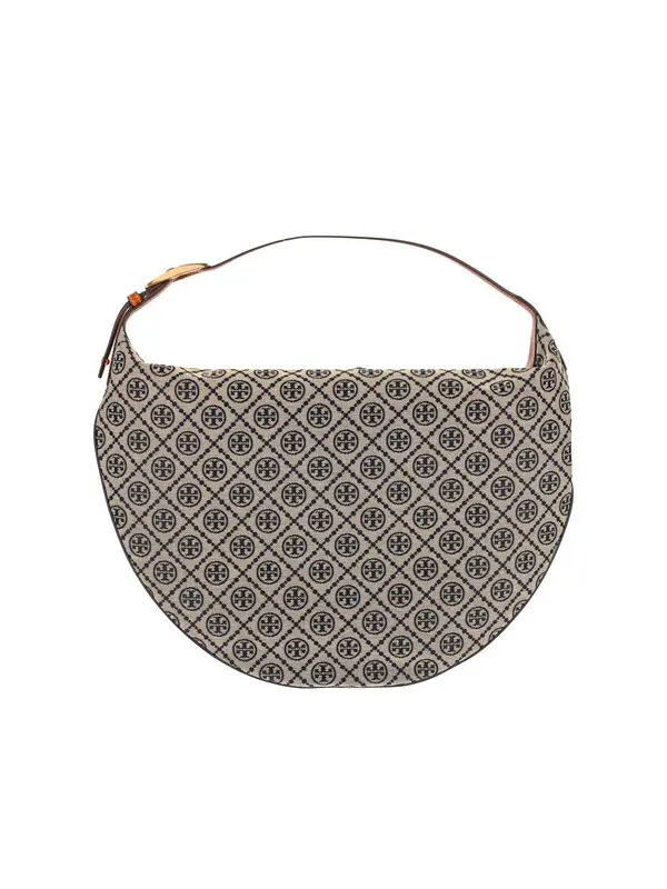 Tory Burch Monogram Canvas Hobo Shoulder Bag