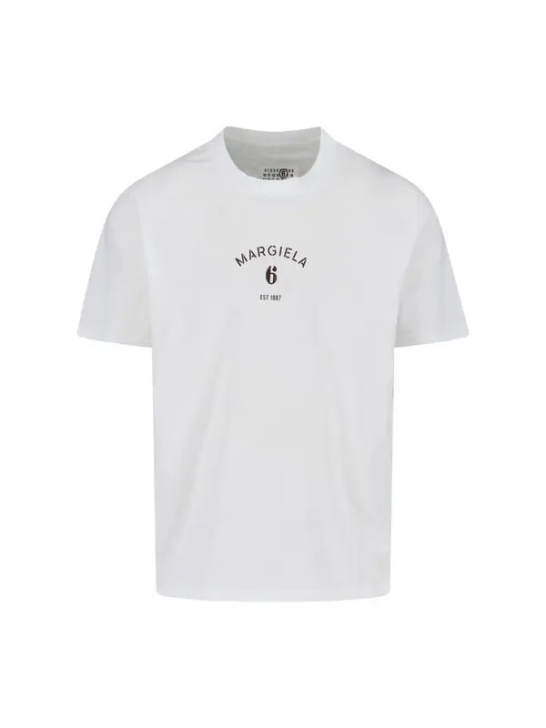 MAISON MARGIELA Lightweight 100% Cotton T-shirt - White