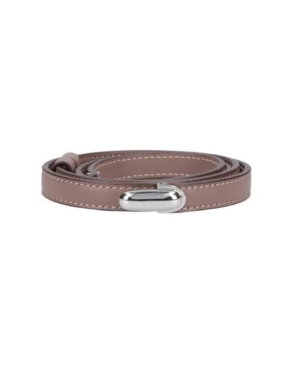 Savette Calf Leather Belt - Beige