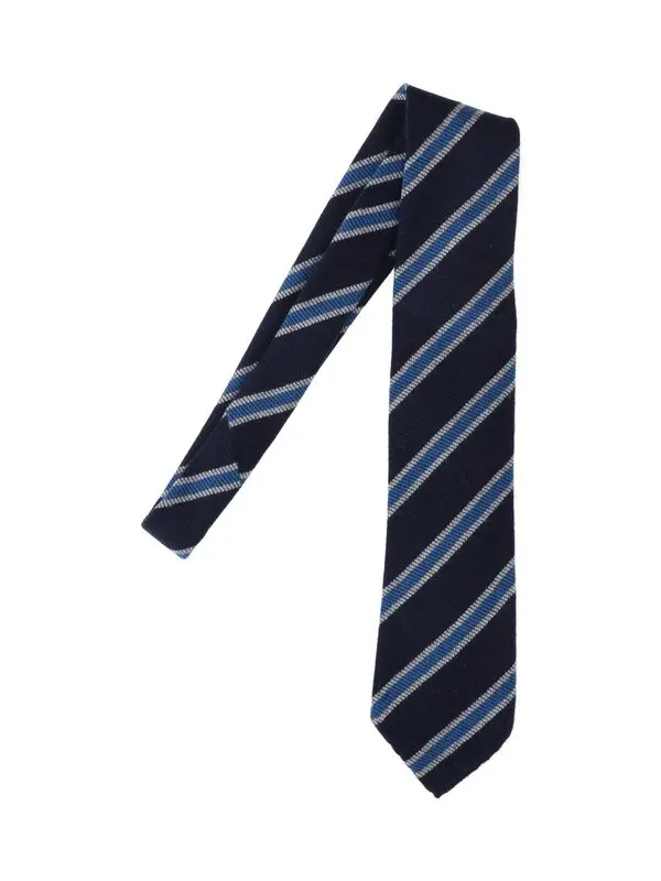 Cesare Attolini 100% Cashmere Tie - Blue